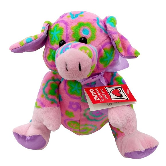 GANZ | Toys | Floral Cutie Pig Ganz 8 Inch Stuffed Animal Pig Hang Tag ...